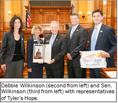 Sen. John Wilkinson: Brings Awareness to Dystonia at the State Capitol ...